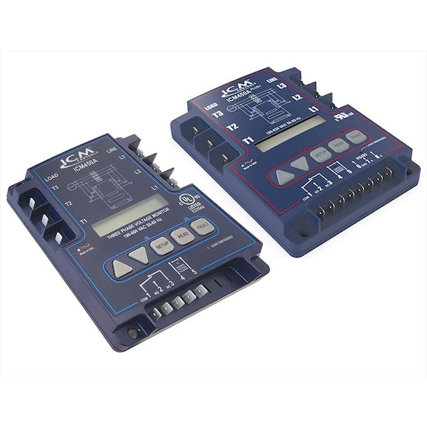 Icm Controls 3 Phase Programmable Line Voltage Monitor ICM450A | Zoro